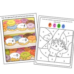 Letter D Preschool Worksheet Packet: Alphabet ABC Fun (digital Download ...
