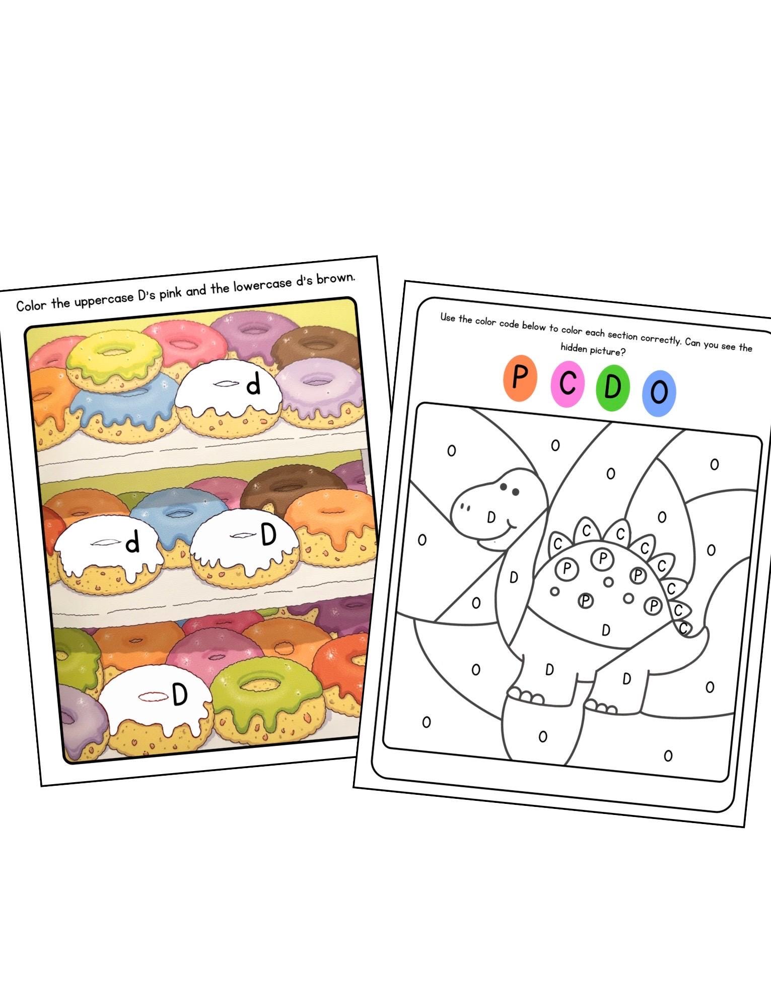 Letter D Preschool Worksheet Packet: Alphabet ABC Fun (digital Download ...