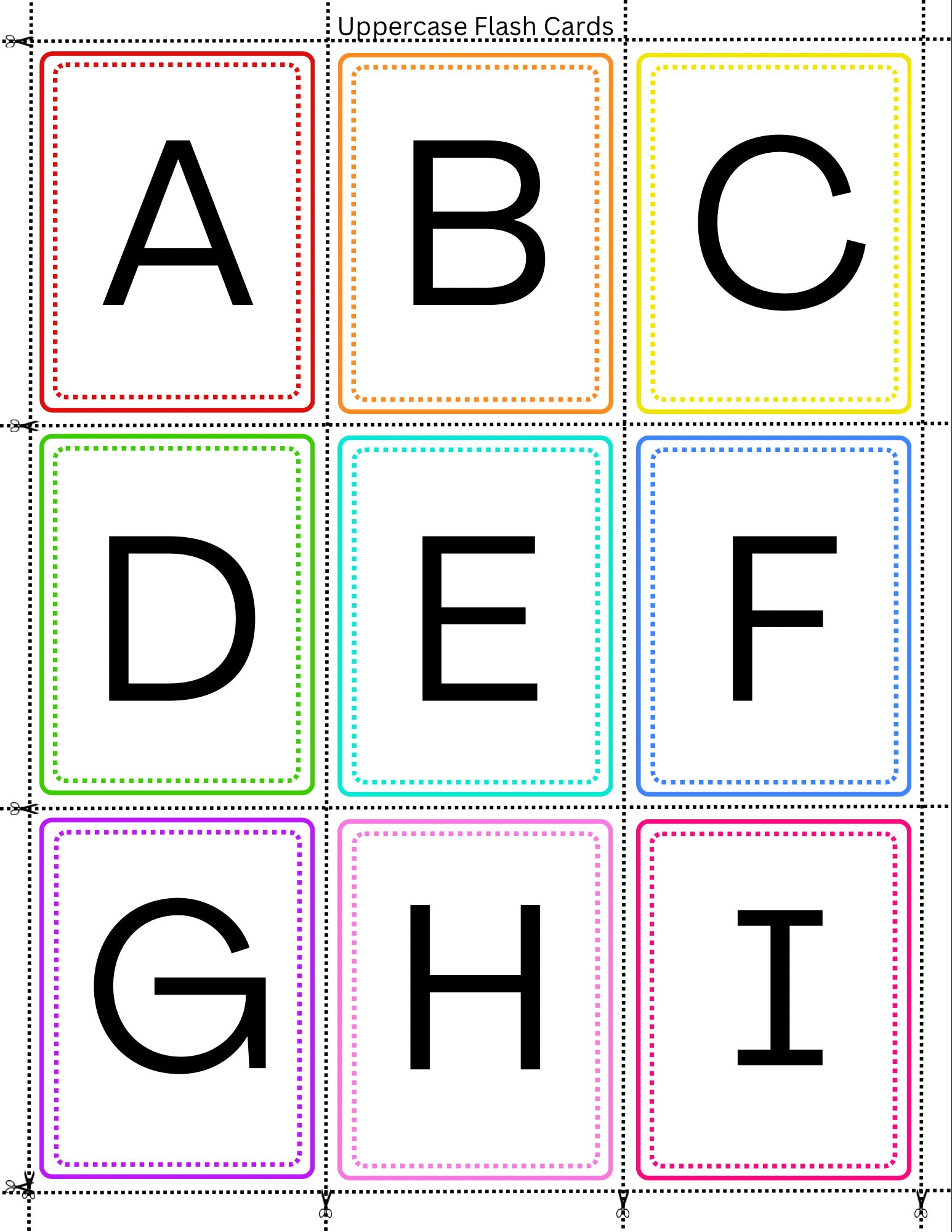 Preschool Alphabet Flash Cards: Uppercase & Lowercase (digital Download ...