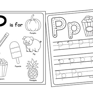 Letter P Preschool Activity Packet: Fun Learning Worksheets (digital ...
