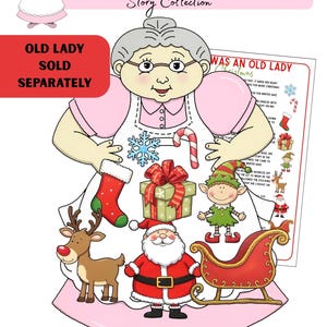 Christmas Add-on for “there Was an Old Lady Who Swallowed…” Story ...