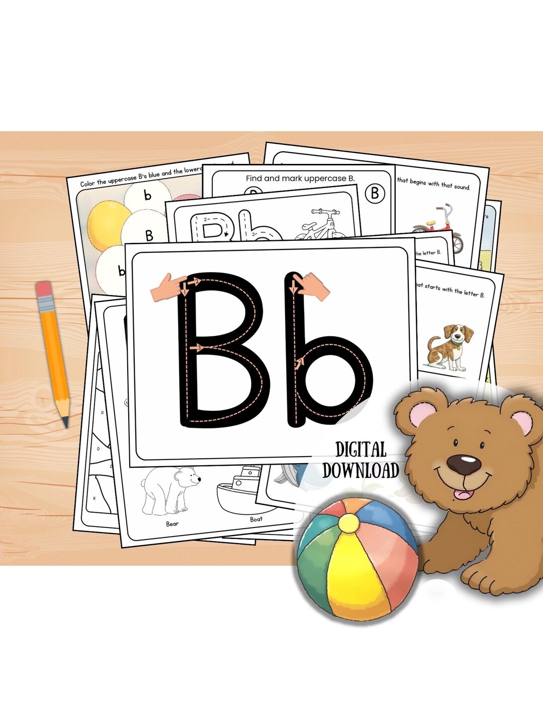 Letter B Preschool Printable THE BEST Preschool Worksheets for Learning ...