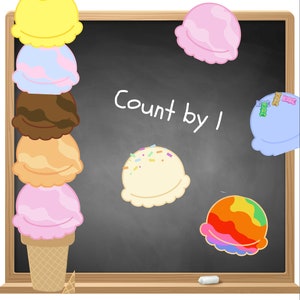Ice Cream Counters: Preschool Math Activity (digital Download) - Etsy