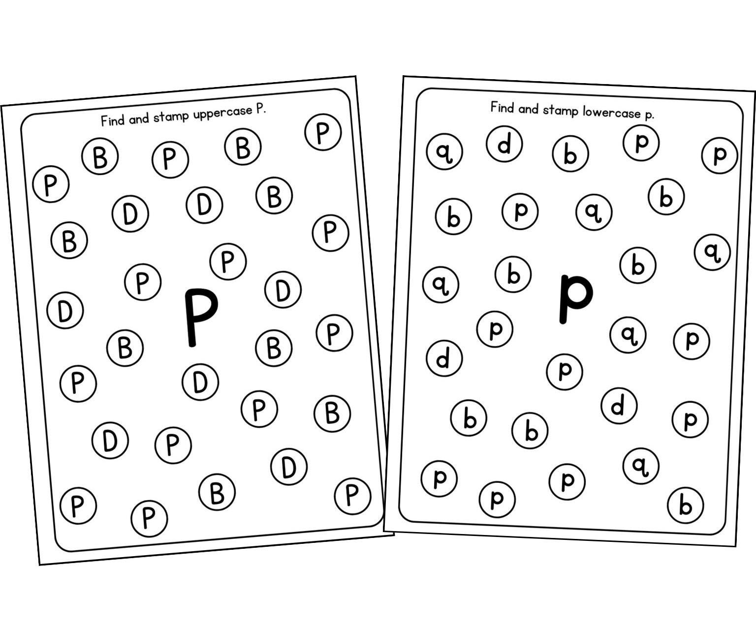 Letter P Preschool Activity Packet: Fun Learning Worksheets (digital ...
