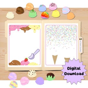 File Folder Games Bundle – Preschool Math & Literacy Centers – Numbers ...
