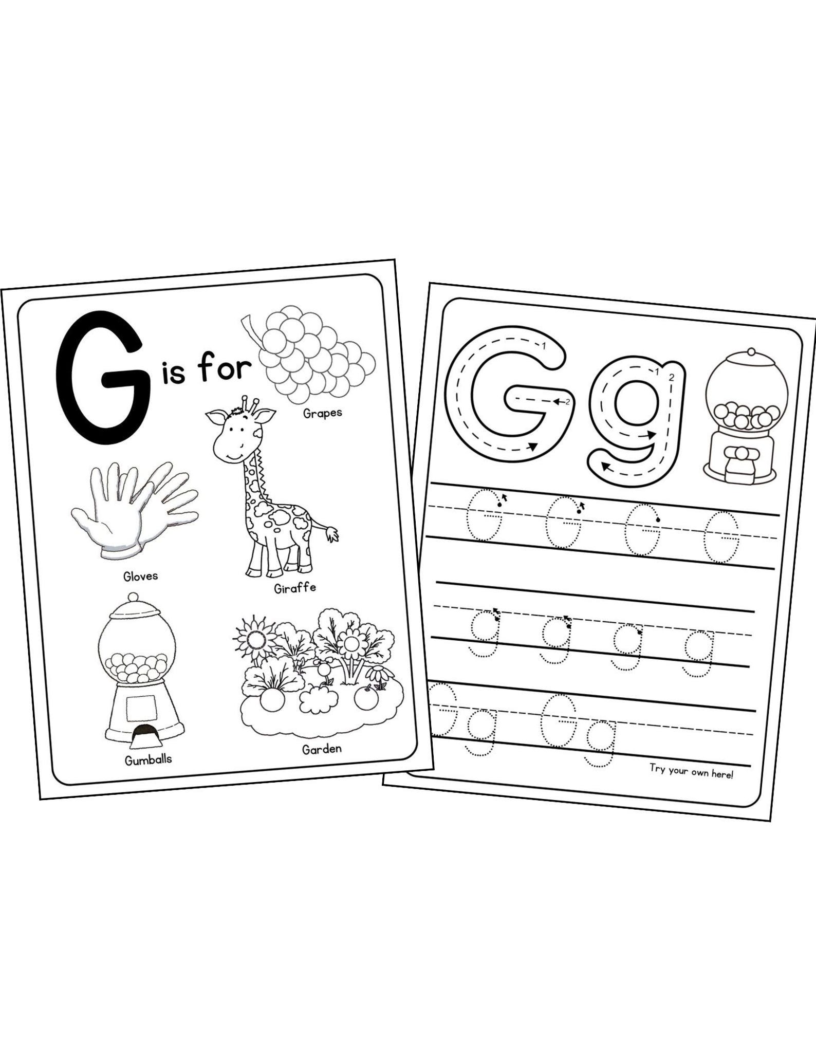 Letter G Preschool Activity Packet: Fun Learning Worksheets (digital ...