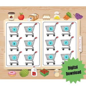 File Folder Games Bundle – Preschool Math & Literacy Centers – Numbers ...