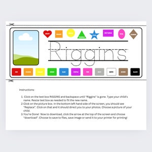Name Card for Preschool Homeschool Essential for Preschooler Writing ...