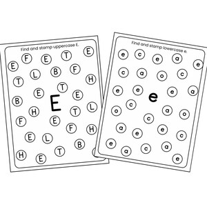 Letter E Preschool Worksheet Packet: Fun Learning Printables (digital ...