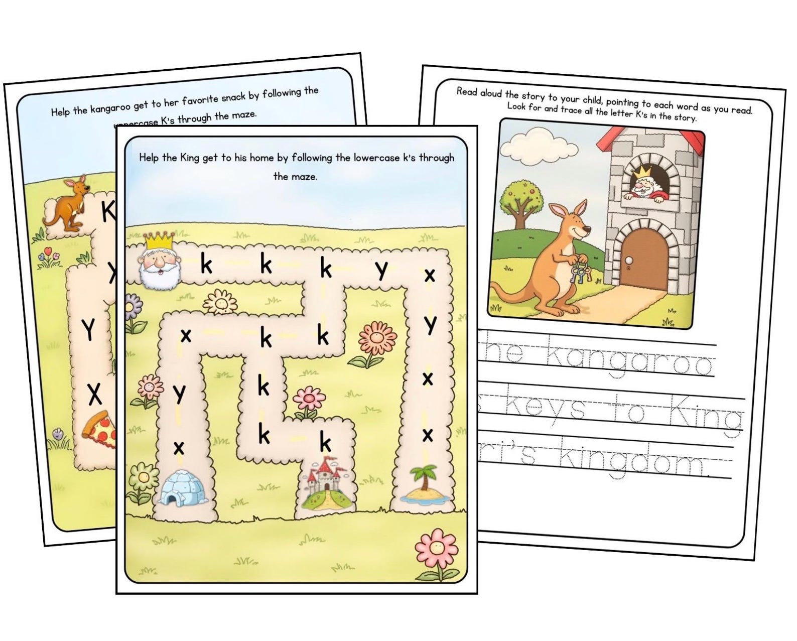 Letter K Preschool Activity Packet: Fun Learning Prints (digital ...