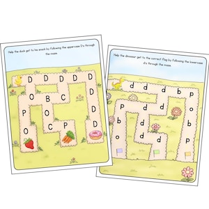 Letter D Preschool Worksheet Packet: Alphabet ABC Fun (digital Download ...