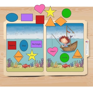 File Folder Games Bundle – Preschool Math & Literacy Centers – Numbers ...