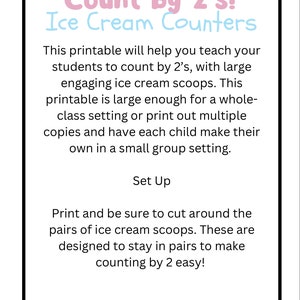 Ice Cream Counters: Preschool Math Activity (digital Download) - Etsy