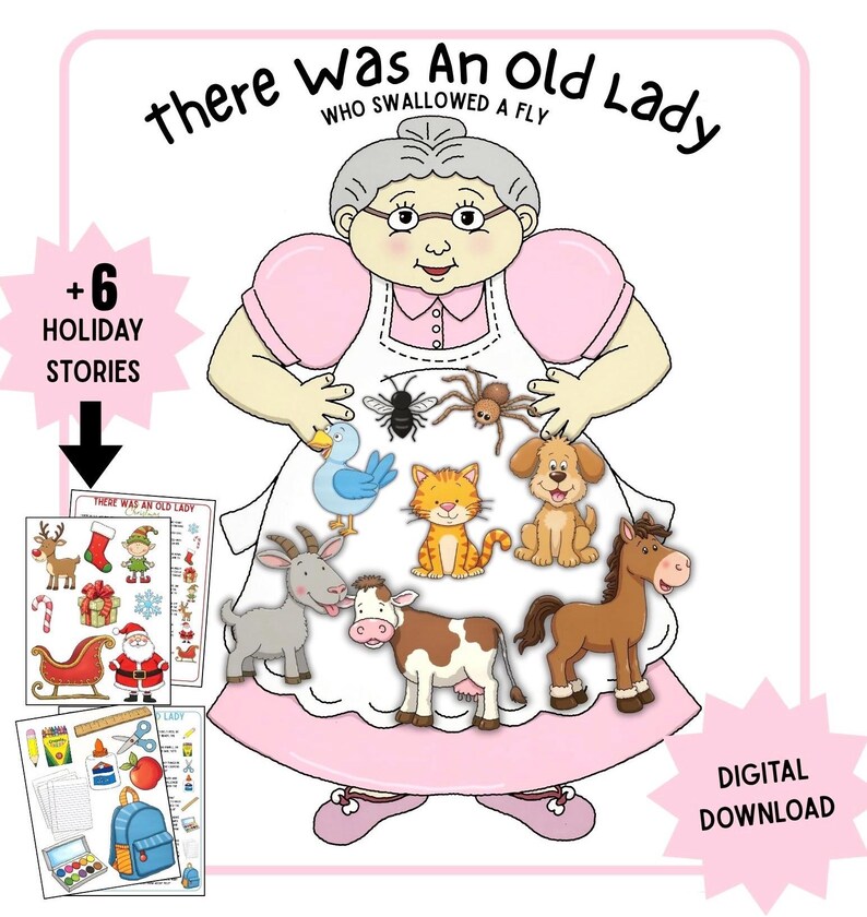 Old Lady BUNDLE: Old Lady + Original Story + 6 Holidays | DIGITAL ...