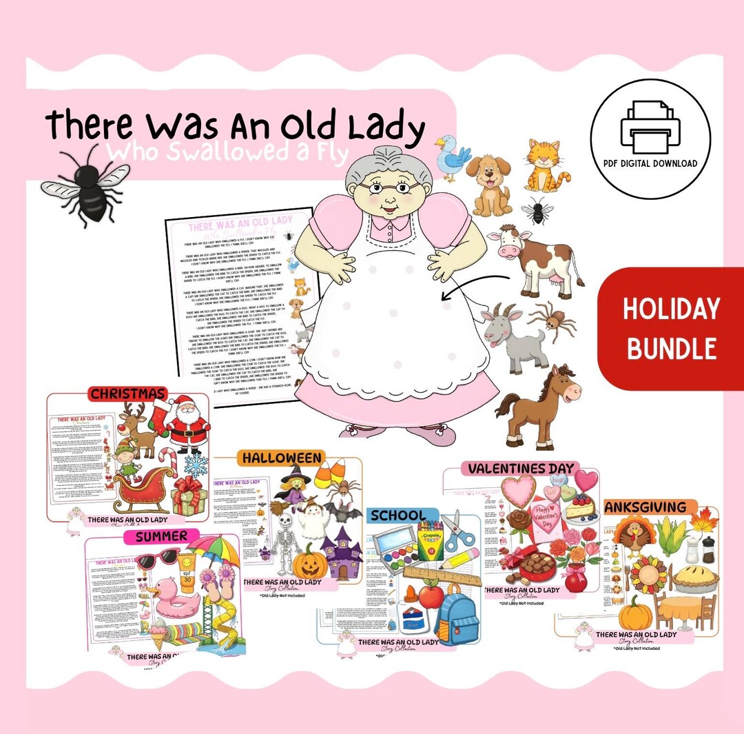 Old Lady BUNDLE: Old Lady + Original Story + 6 Holidays | DIGITAL ...