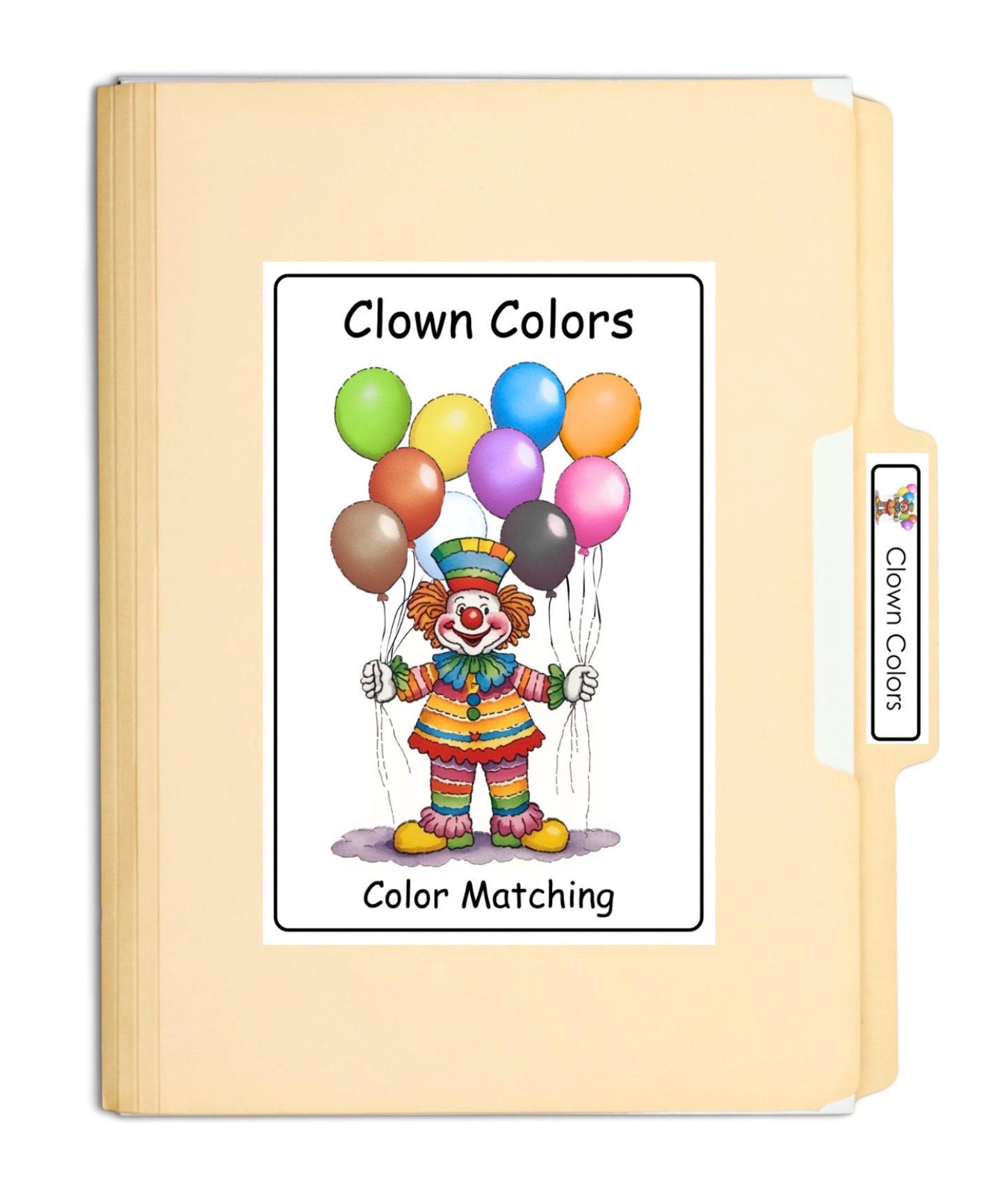 File Folder Games Bundle – Preschool Math & Literacy Centers – Numbers ...