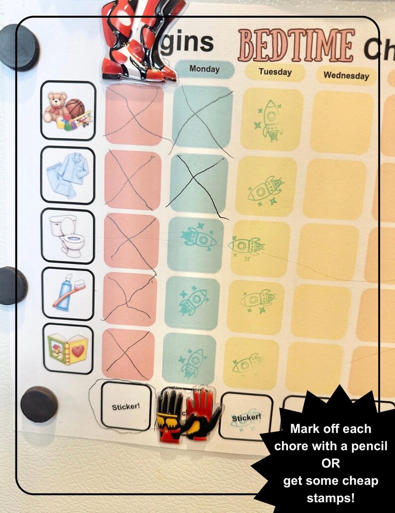 Printable Morning & Bedtime Routine Charts Bundle | Family Chore Chart ...