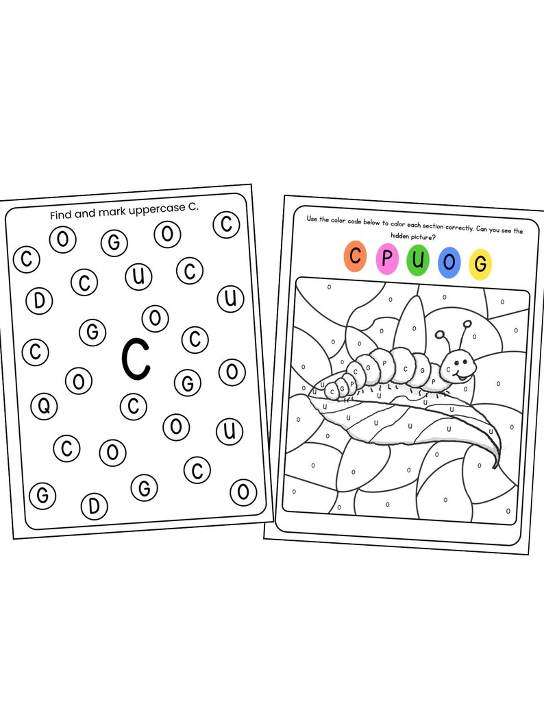 Letter C Preschool Worksheet Packet: Fun Alphabet Learning Activity ...