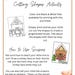 Gingerbread House Cutting Shapes Activity: Preschool Christmas Activity ...