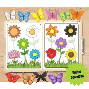 File Folder Games Bundle – Preschool Math & Literacy Centers – Numbers ...