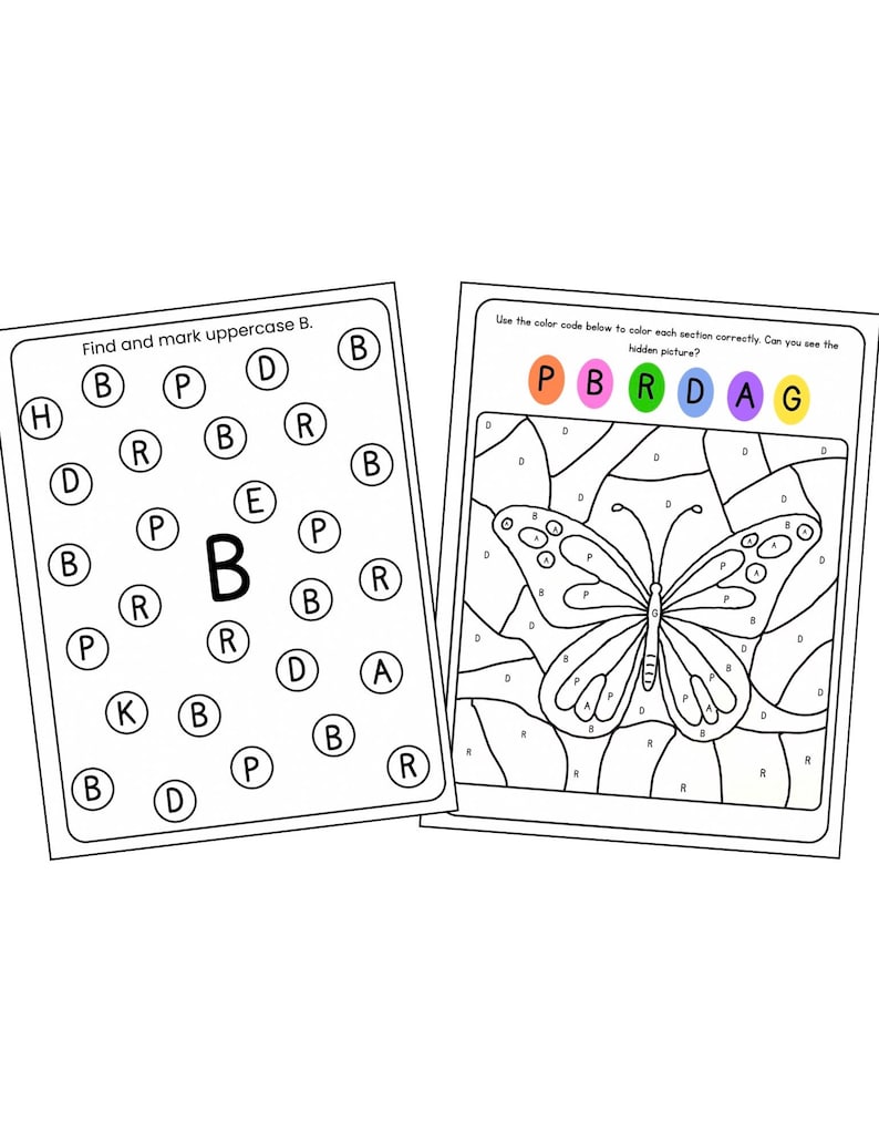 Letter B Preschool Worksheet Packet: Fun Learning Activities (digital ...