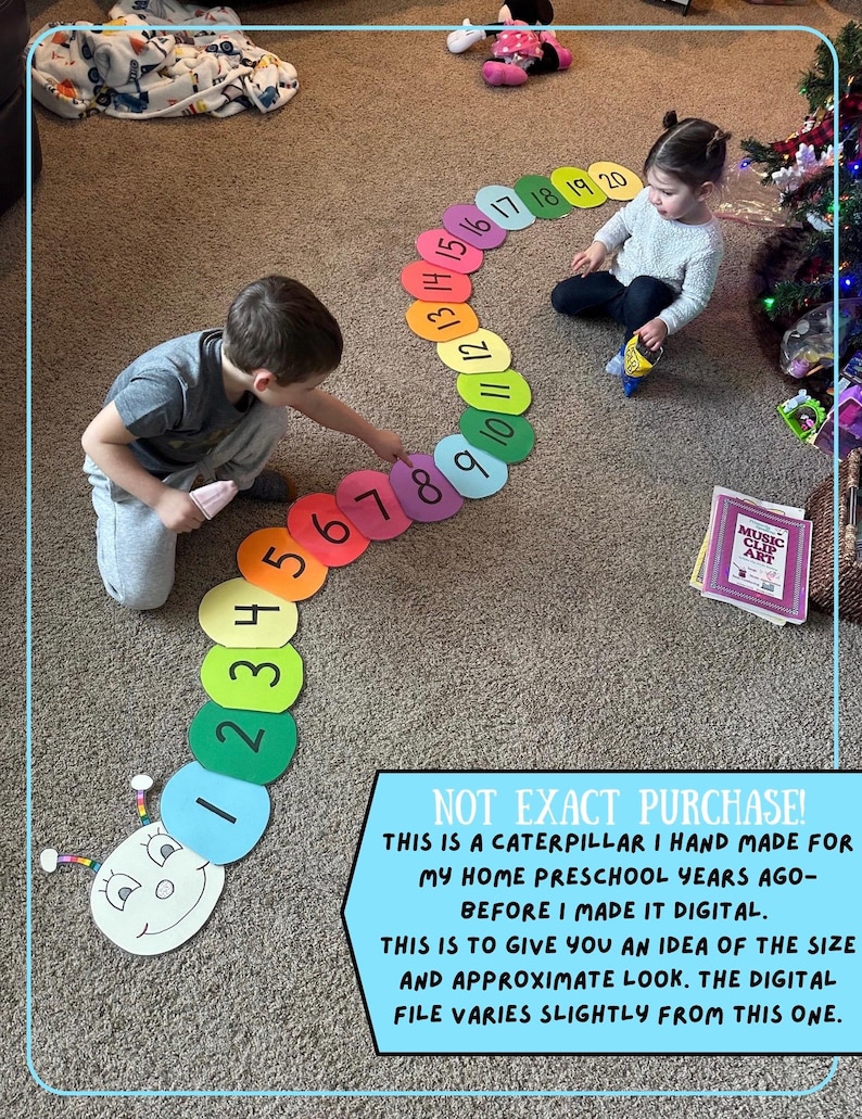 Caterpillar Number Classroom Decor: Counting 1-30 (digital Download) - Etsy