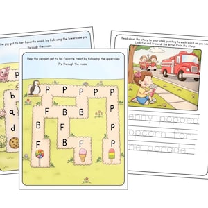 Letter P Preschool Activity Packet: Fun Learning Worksheets (digital ...