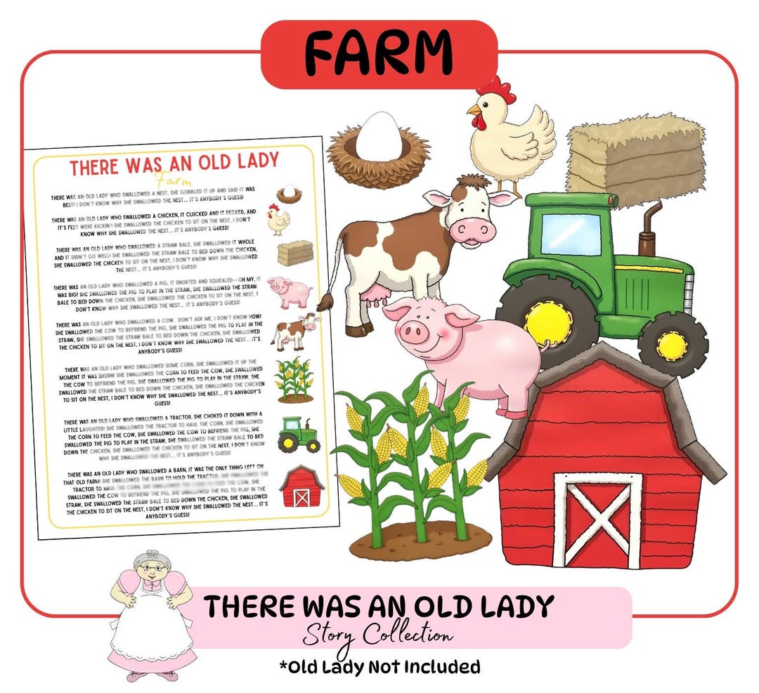 Farm Add-on for “there Was an Old Lady Who Swallowed…” Story Collection ...