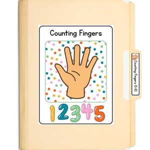 File Folder Games Bundle – Preschool Math & Literacy Centers – Numbers ...