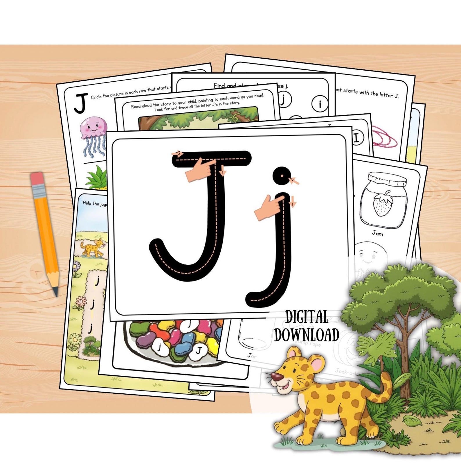 Letter J Preschool Worksheets | THE BEST Preschool Packet for Learning ...