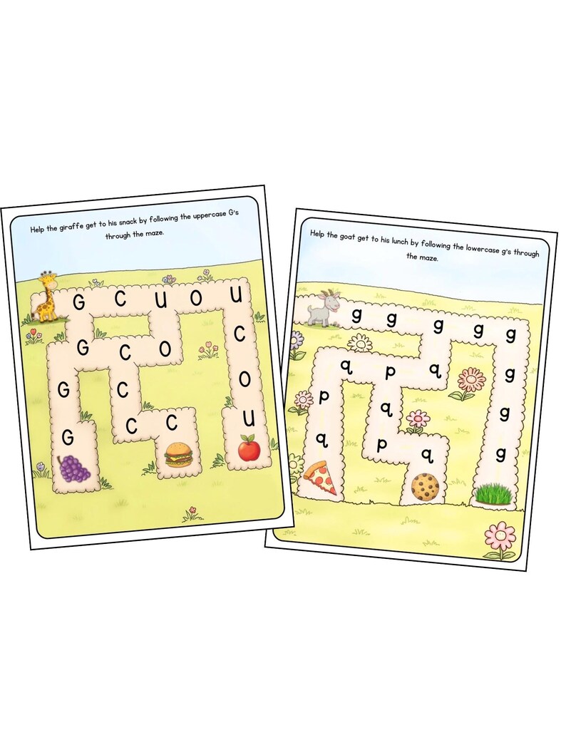 Letter G Preschool Activity Packet: Fun Learning Worksheets (digital ...