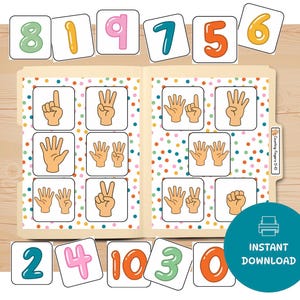 File Folder Games Bundle – Preschool Math & Literacy Centers – Numbers ...