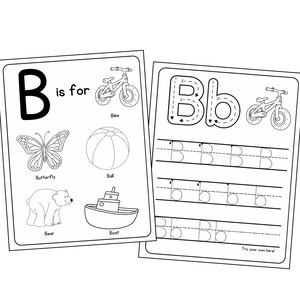 Letter B Preschool Worksheet Packet: Fun Learning Activities (digital ...