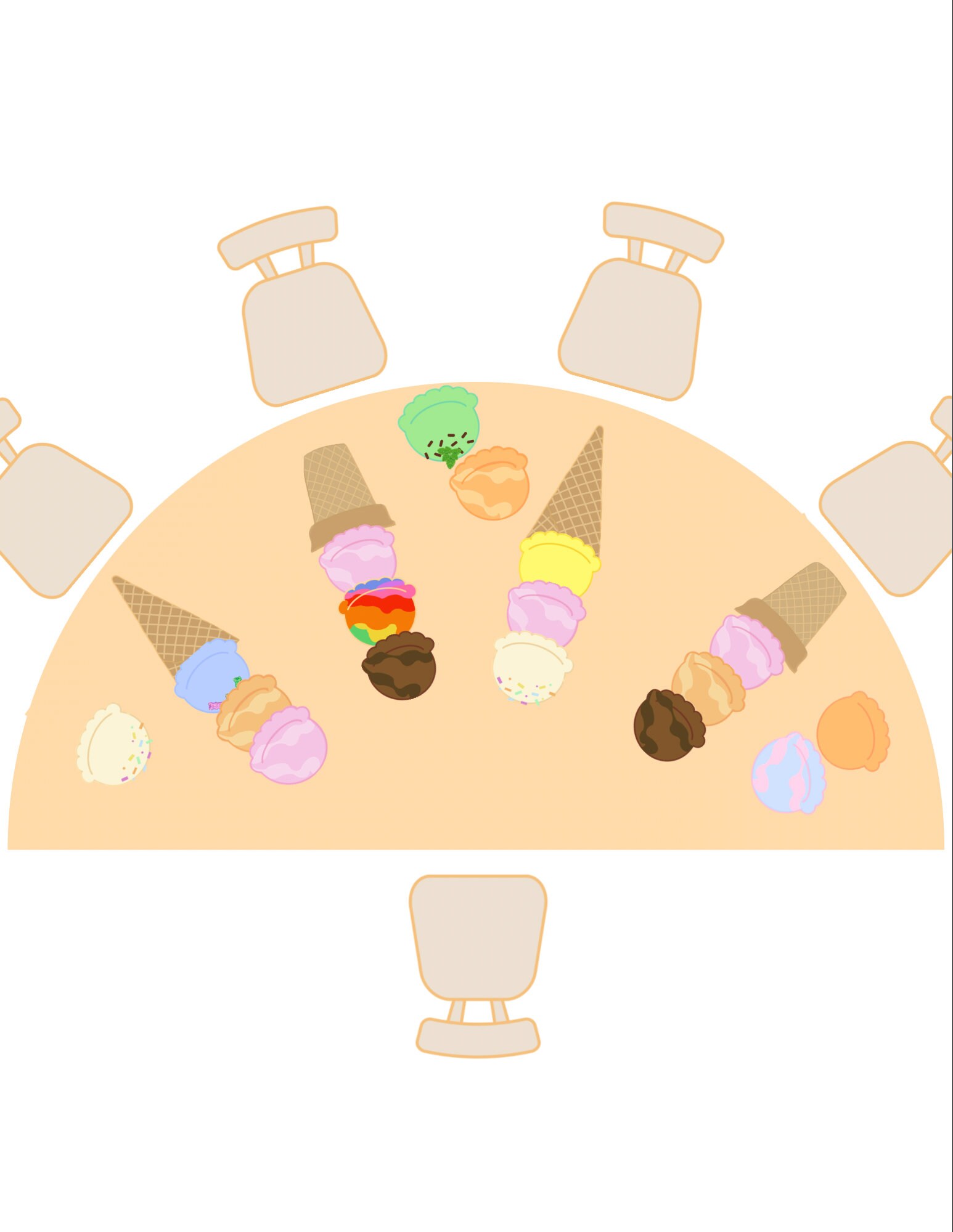 Ice Cream Counters: Preschool Math Activity (digital Download) - Etsy