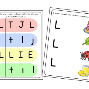 Letter L Preschool Worksheet Packet: Fun Learning Activity (digital ...