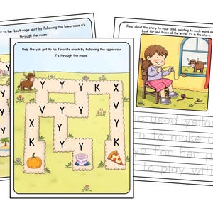 Letter Y Preschool Worksheet Packet: Fun Learning Activities - Etsy
