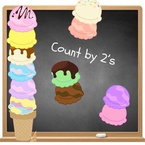 Ice Cream Counters: Preschool Math Activity (digital Download) - Etsy