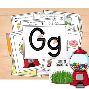 Letter G Preschool Activity Packet: Fun Learning Worksheets (digital ...