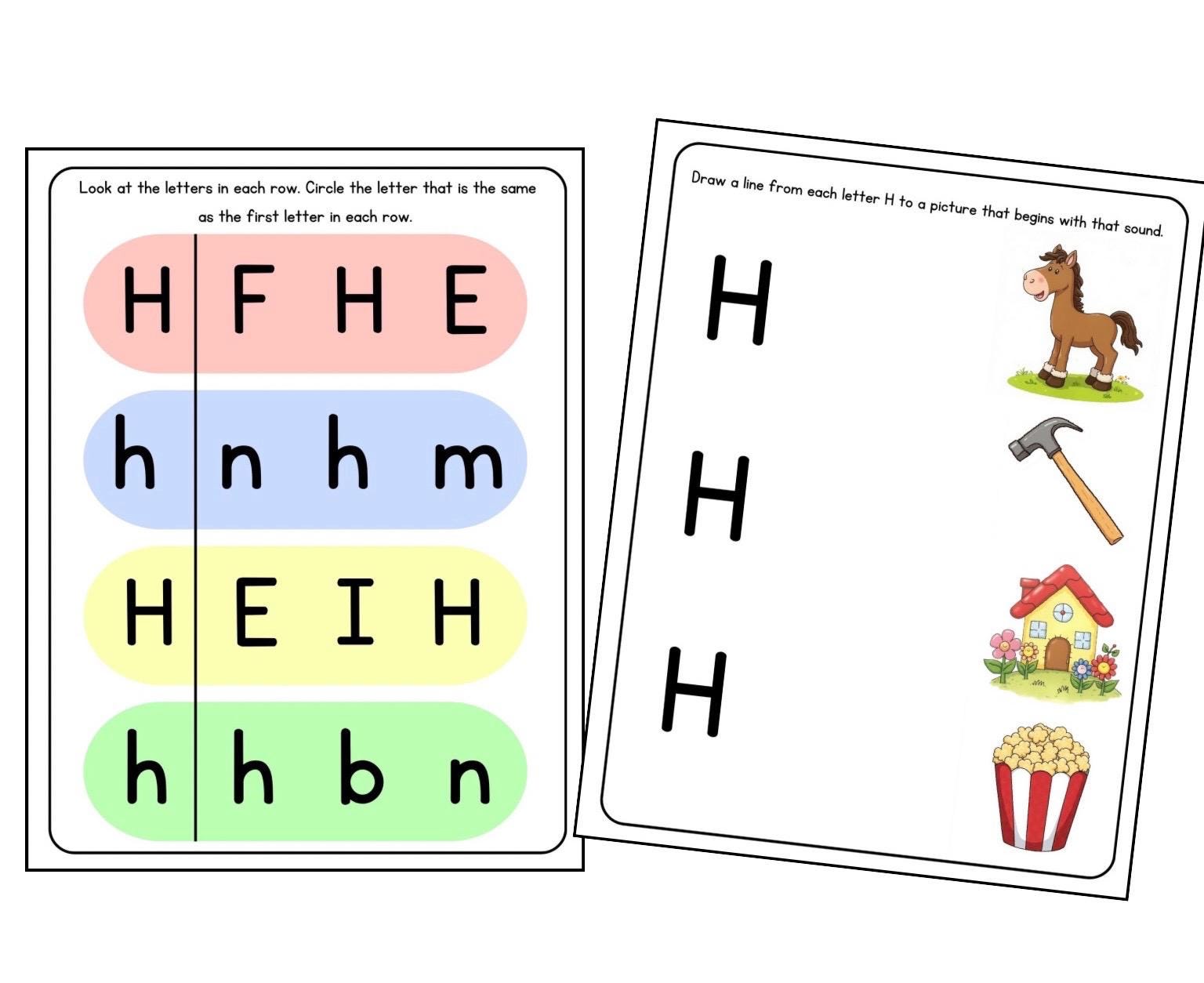 Letter H Preschool Worksheets | THE BEST Preschool Packet for Learning ...