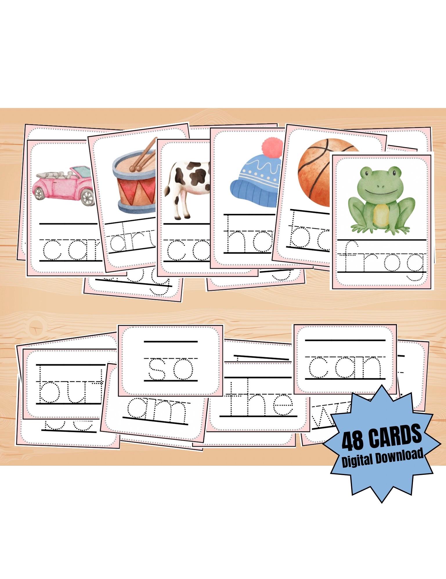 Sight Words Flashcards: Preschool & Kindergarten Writing Practice ...