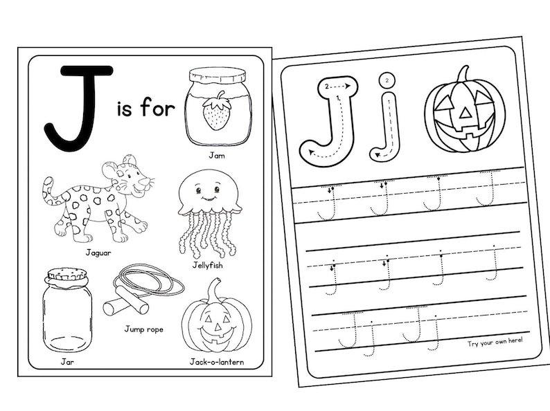 Letter J Preschool Worksheets | THE BEST Preschool Packet for Learning ...