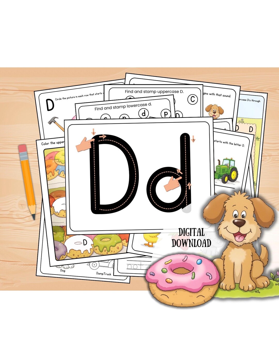 Letter D Preschool Printable THE BEST Preschool Worksheet Packet for ...