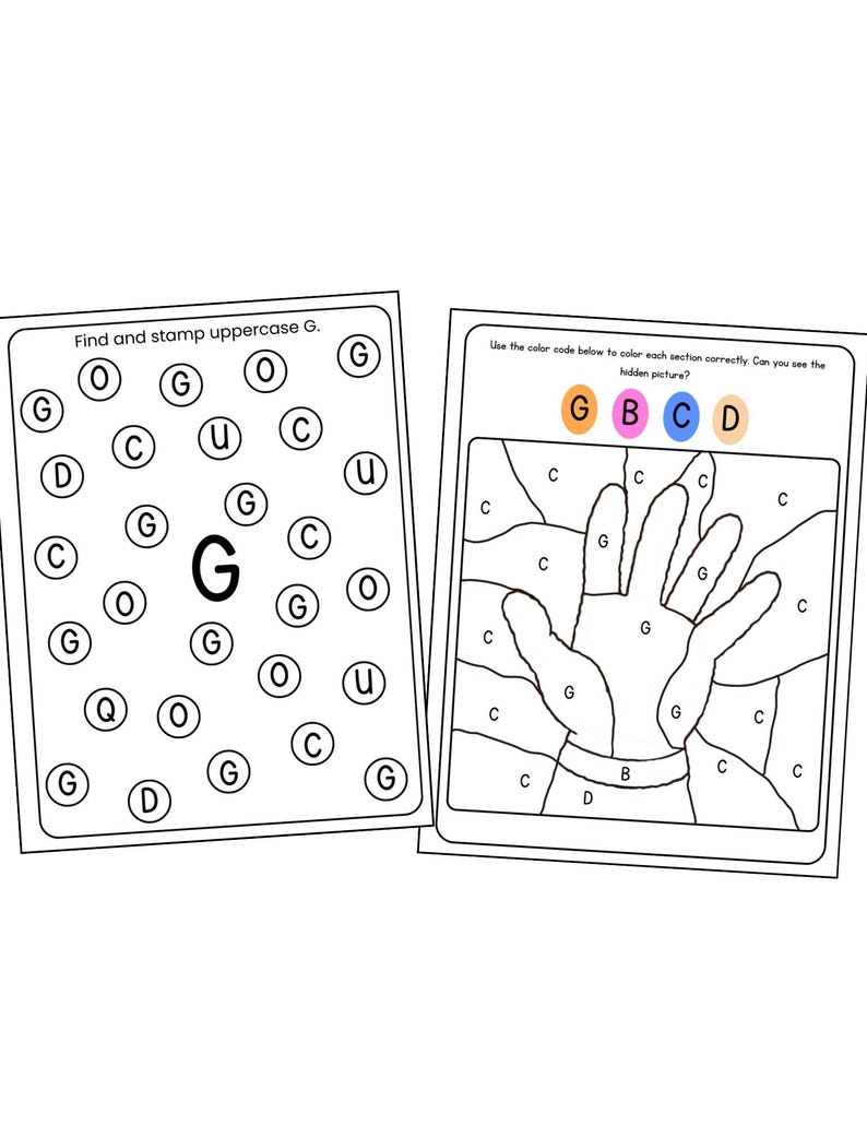 Letter G Preschool Activity Packet: Fun Learning Worksheets (digital ...