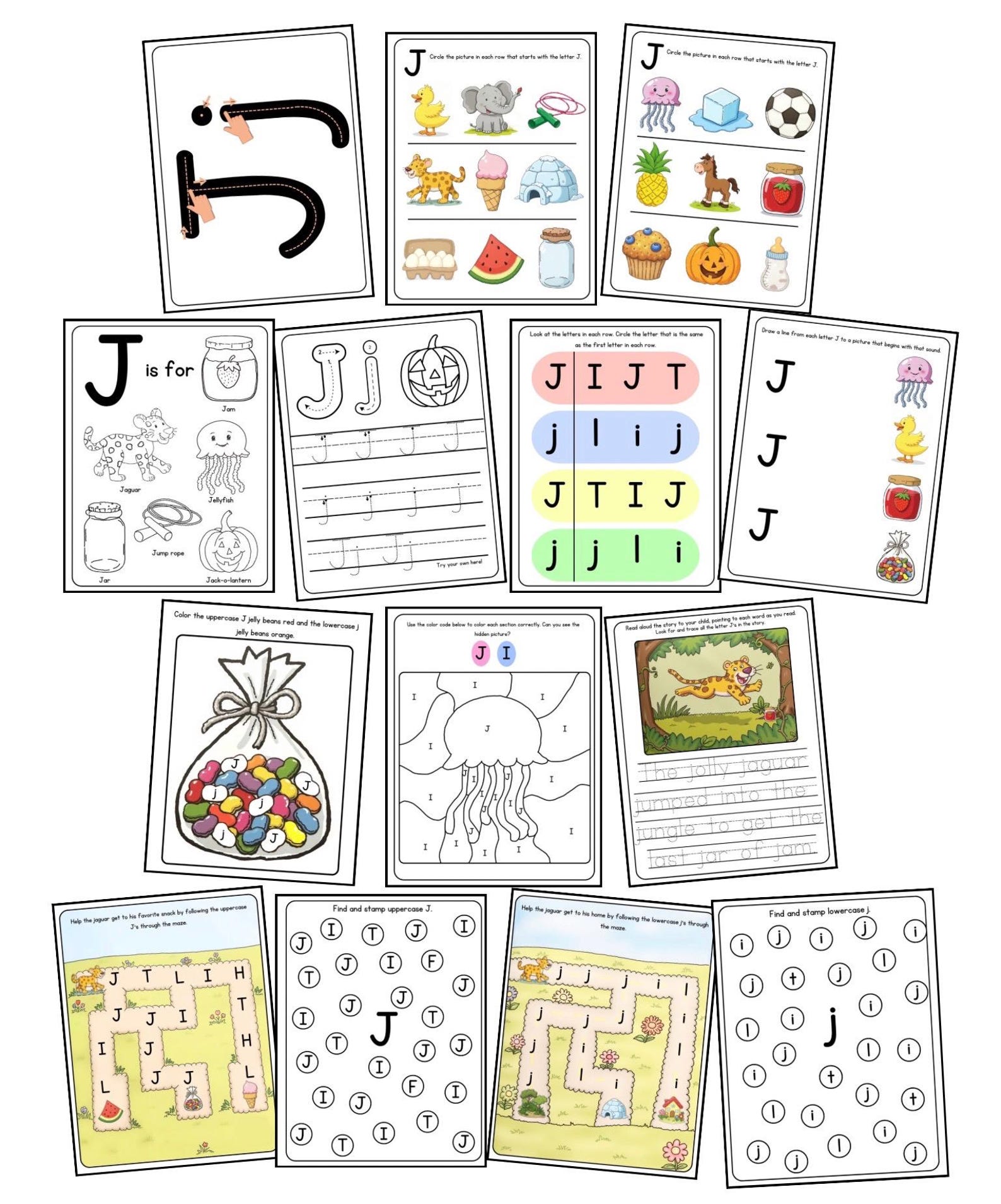 Letter J Preschool Worksheets | THE BEST Preschool Packet for Learning ...
