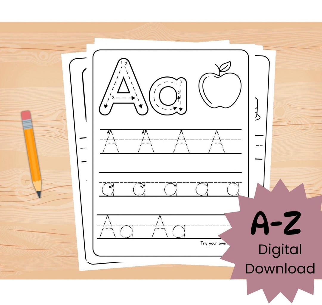 Alphabet Tracing Worksheets A-Z | Letter Formation Practice | Primary ...