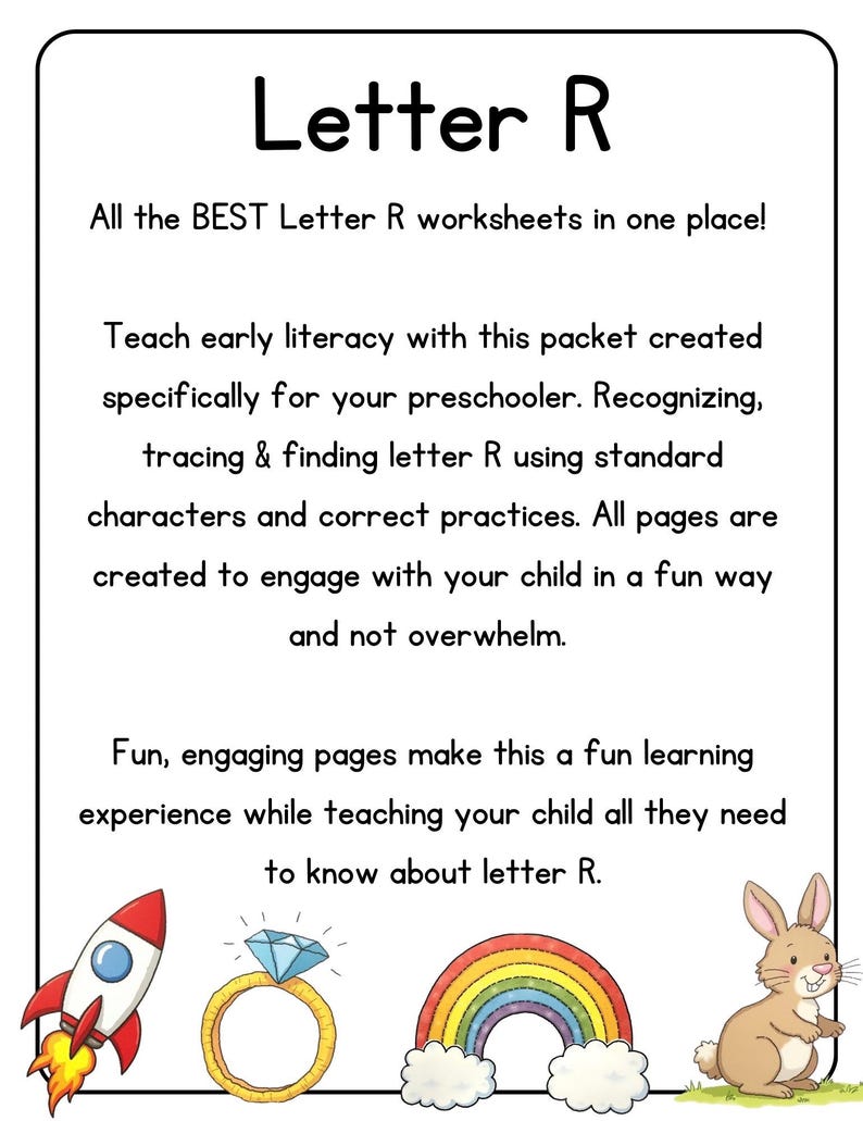 Letter R Preschool Worksheets | THE BEST Preschool Packet for Learning ...