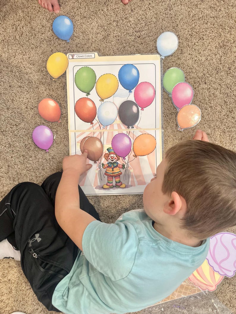 Colors Preschool File Folder Game for Color Recognition Preschool ...