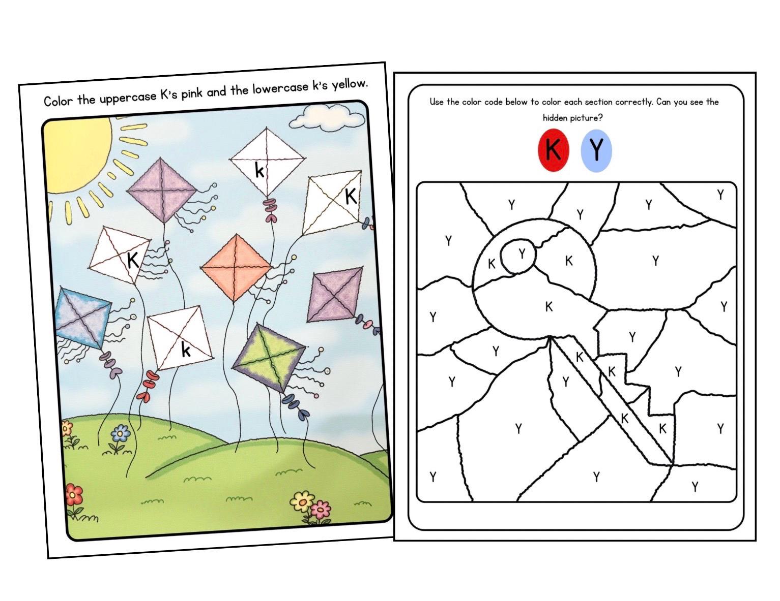 Letter K Preschool Activity Packet: Fun Learning Prints (digital ...