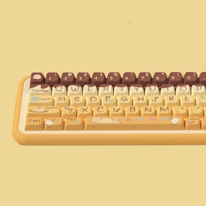 Pudding Cat Keycap Set, Cute Anime Keycaps Set, MDA 158 Artisan Keycaps ...