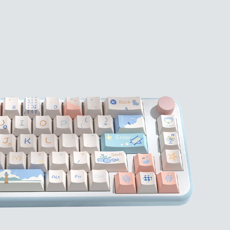 Summer at the Beach Keycaps Set, Anime Keycaps Set, Graffiti Keycap Set ...